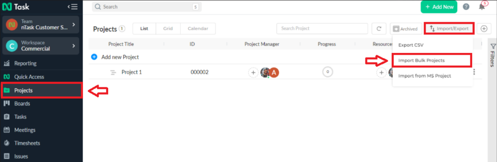 How to Bulk Import in nTask – nTask Support