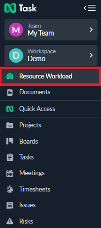Resource Workload – nTask Support